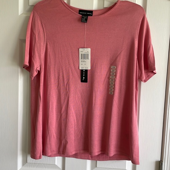 august silk | Tops | August Silk Womens Silk Top | Poshmark